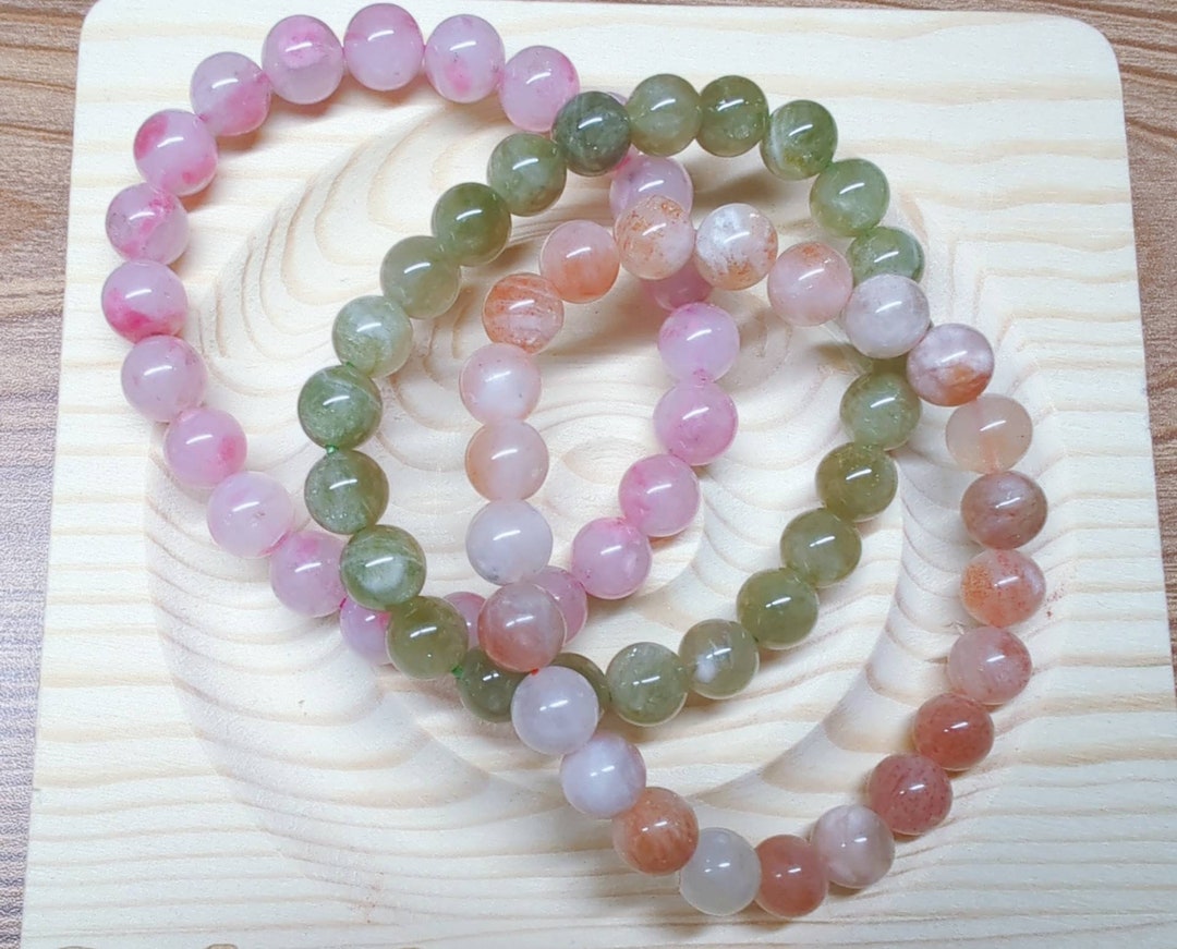 Genuine Red Rutilated Quartz, Prasem Quartz and Arusha Crystal Set - Etsy