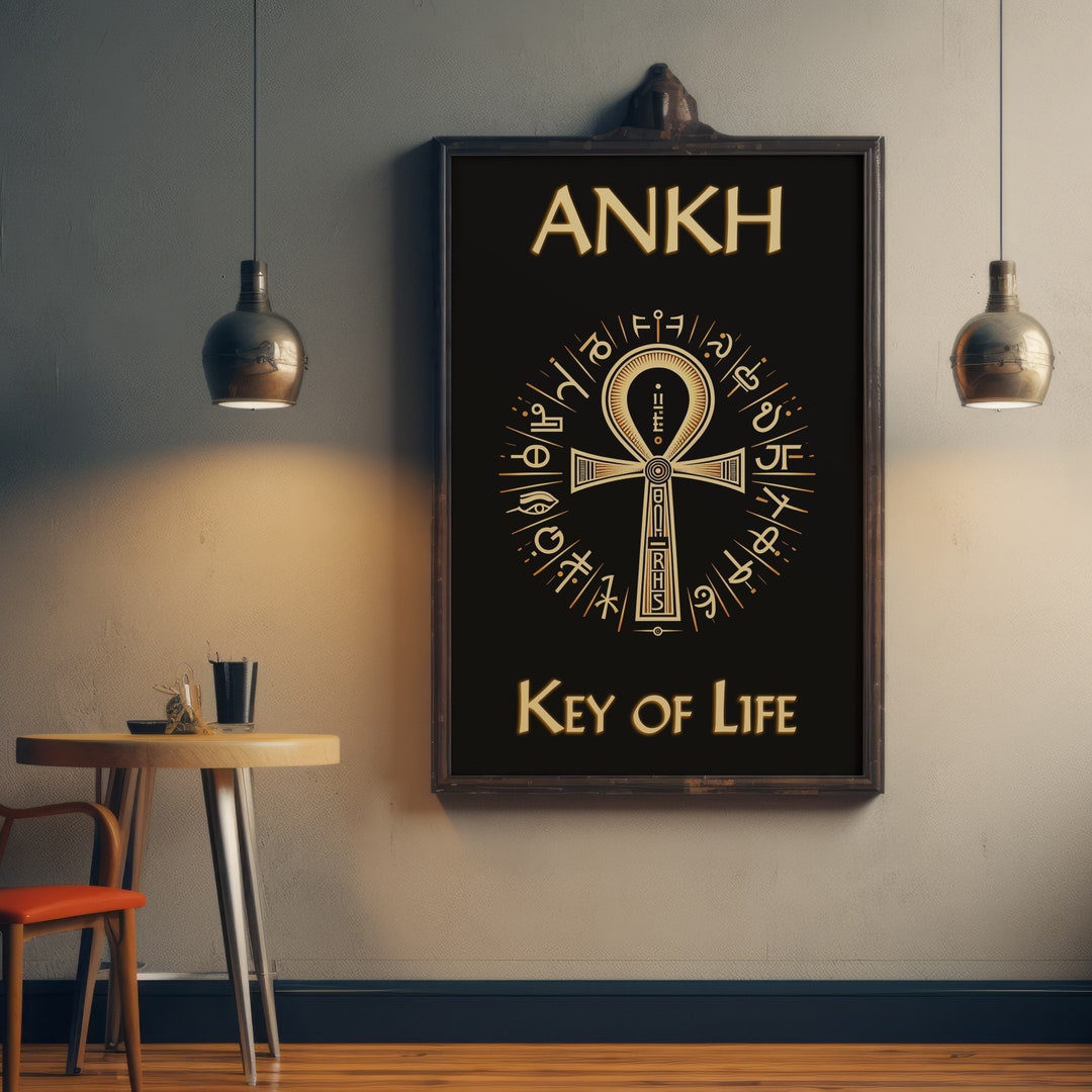 Ankh Symbol Poster, Ankh Poster Gift, Ankh Gift, Ankh Symbol Gift ...