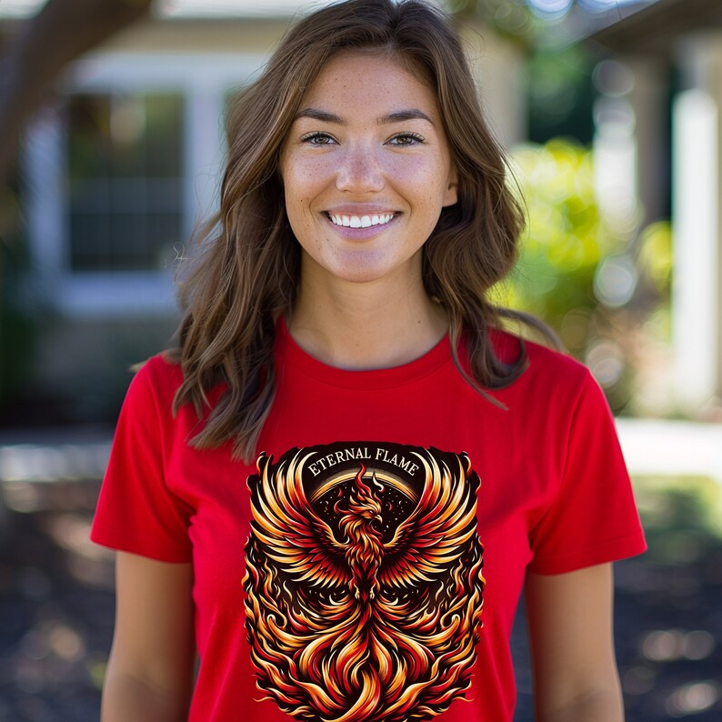 Phoenix Rising From Flames, Phoenix Gift, Phoenix T-shirt Gift, Phoenix ...