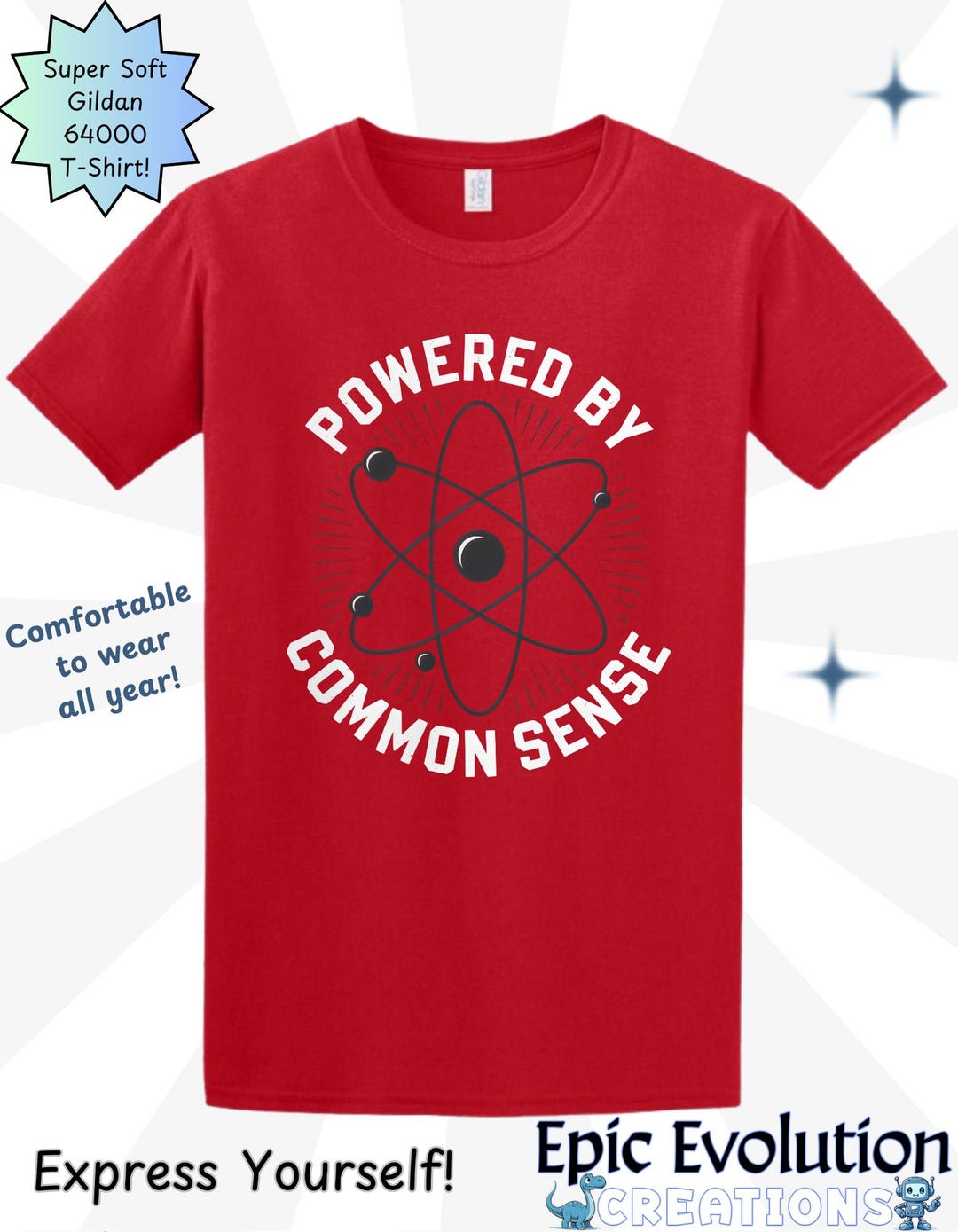 Funny Common Sense Graphic T-shirt: Sarcastic Humor Gift - Etsy