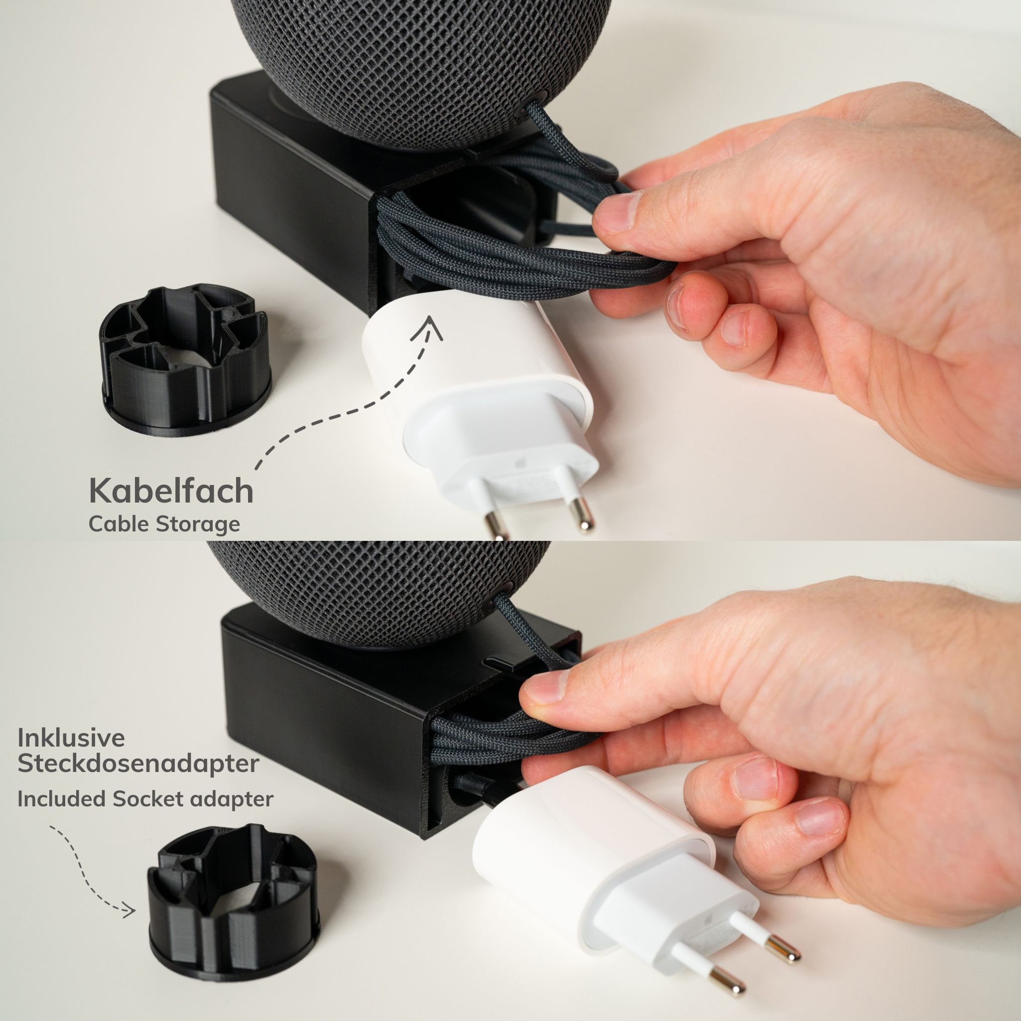 HomePod Mini Holder for the Socket Square Including Cable Compartment ...