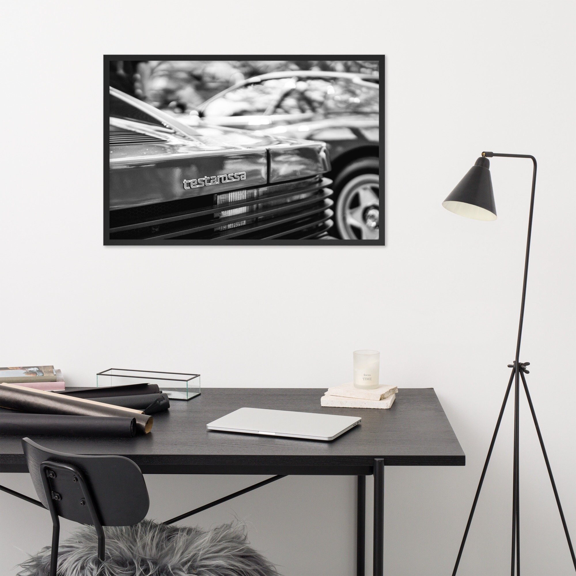Ferrari Testarossa Poster, Framed Ferrari Poster, Vintage Ferrari ...