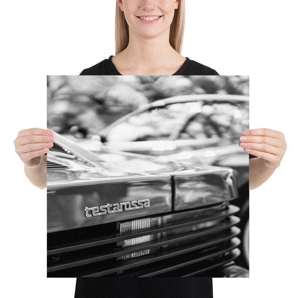 Ferrari Testarossa Poster, Unframed Ferrari Poster, Vintage Ferrari ...