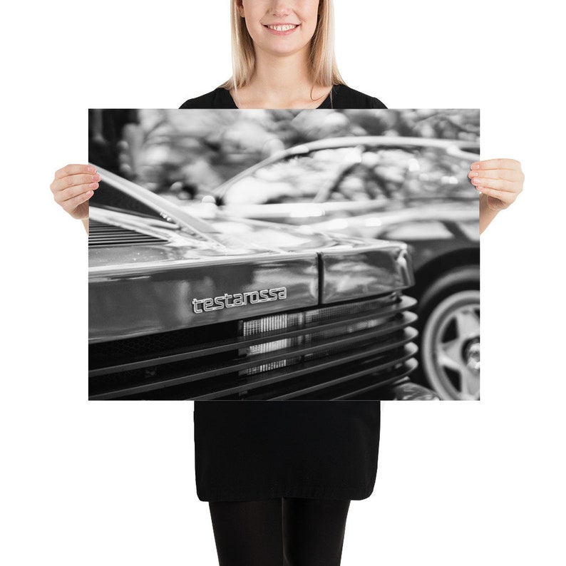 Ferrari Testarossa Poster, Unframed Ferrari Poster, Vintage Ferrari ...