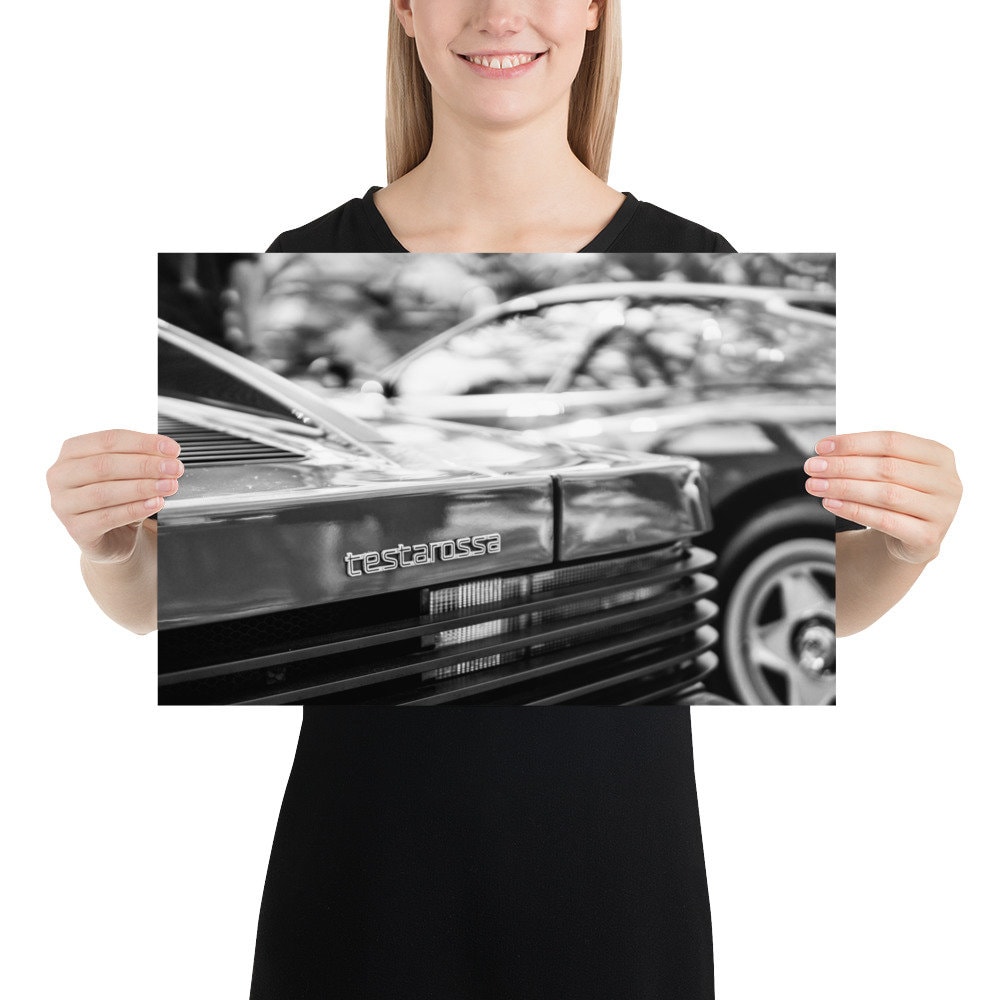 Ferrari Testarossa Poster, Unframed Ferrari Poster, Vintage Ferrari ...