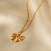 18k Gold-filled Bow Necklace Gold Bow Charm Necklaces for Women ...
