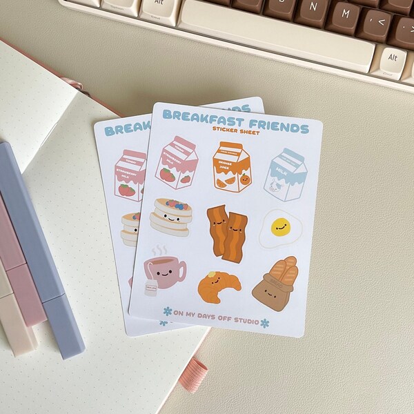 Food Stickers Sheet - Etsy