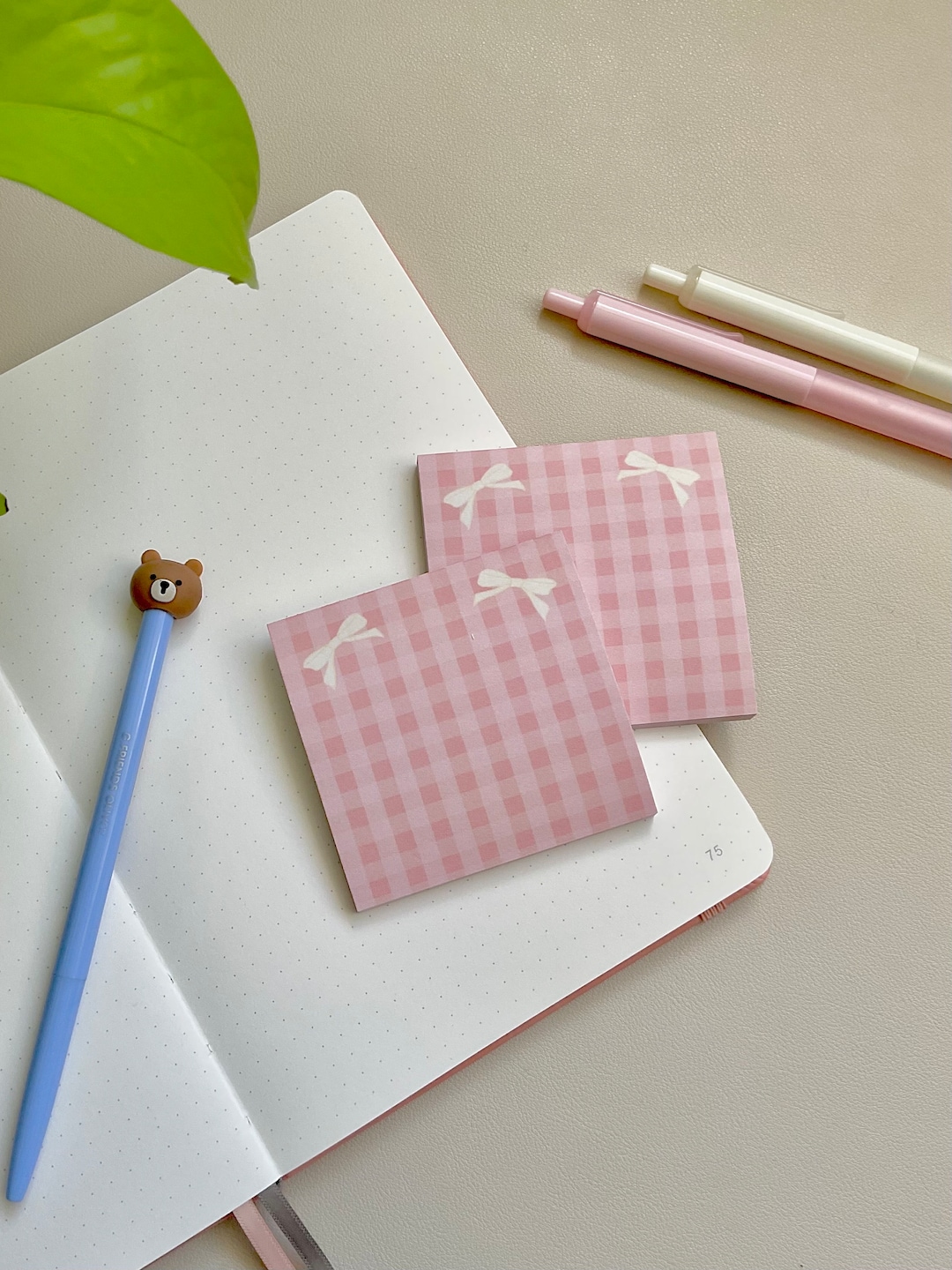 Coquette Bows Post It Notes Pretty Post It Notes, Aesthetic Sticky ...