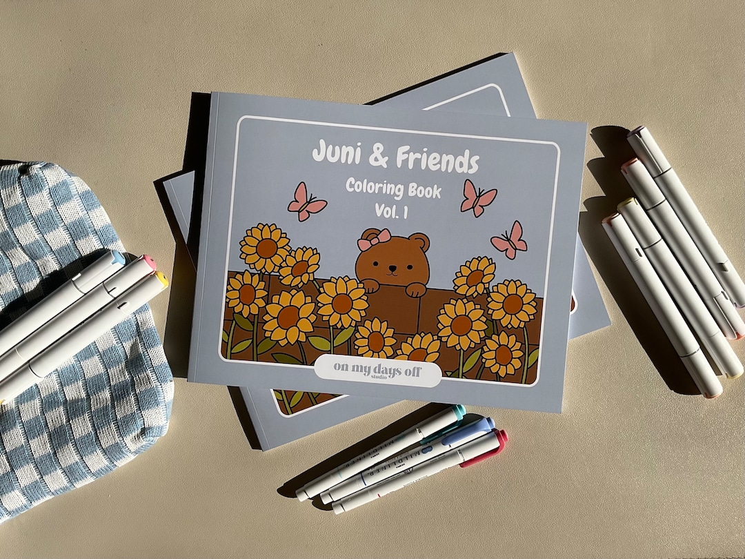 Juni & Friends Coloring Book Vol. 1 | Cute Kawaii Coloring Pages 20 ...