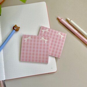 Coquette Bows Post It Notes | Kawaii Sticky Notes | Cute Stationery - Etsy