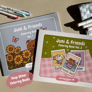 Juni & Friends Coloring Book Vol. 1 | Cute Kawaii Coloring Pages 20 ...