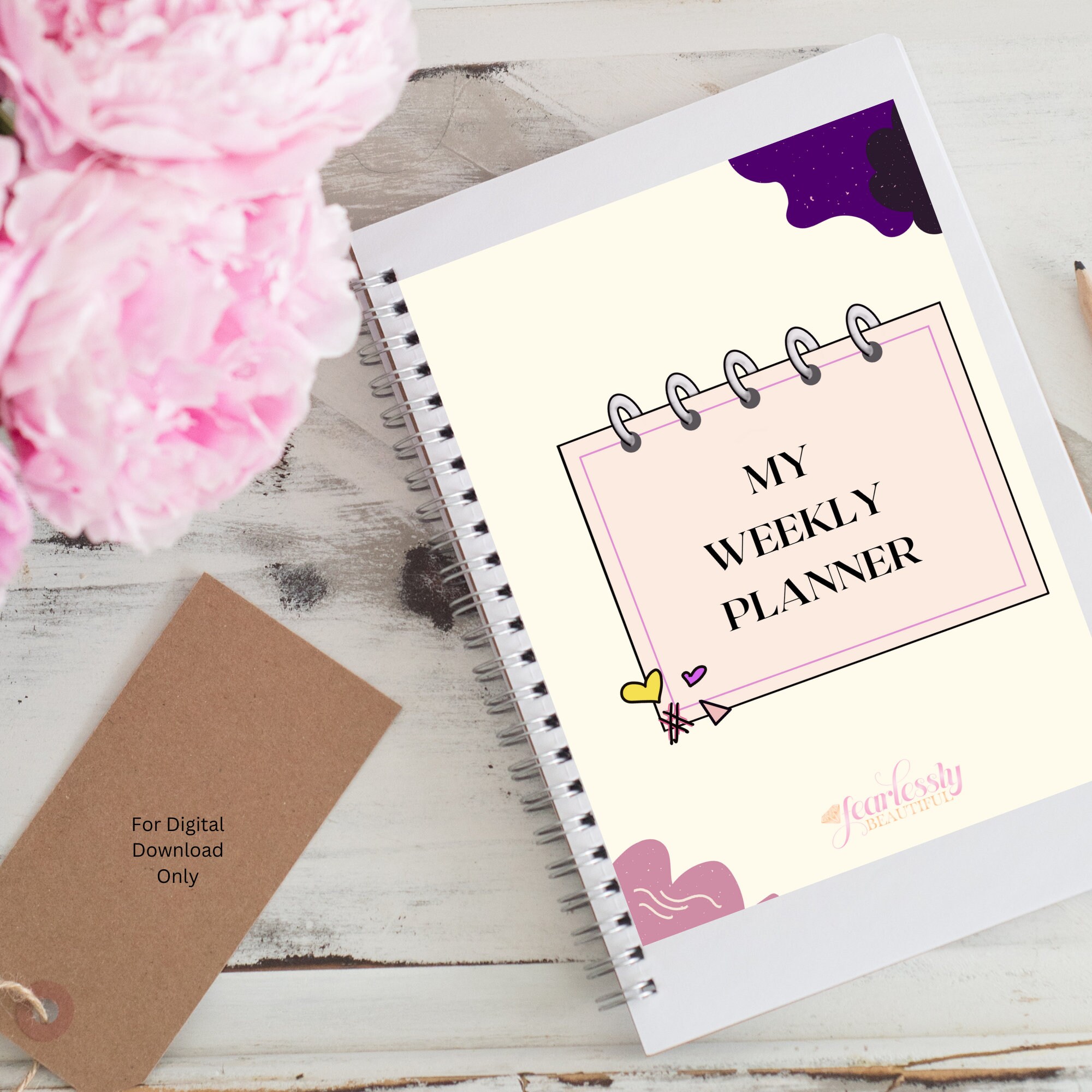 Digital Printable Planner Printable Work Weekly Planner Digital Work ...
