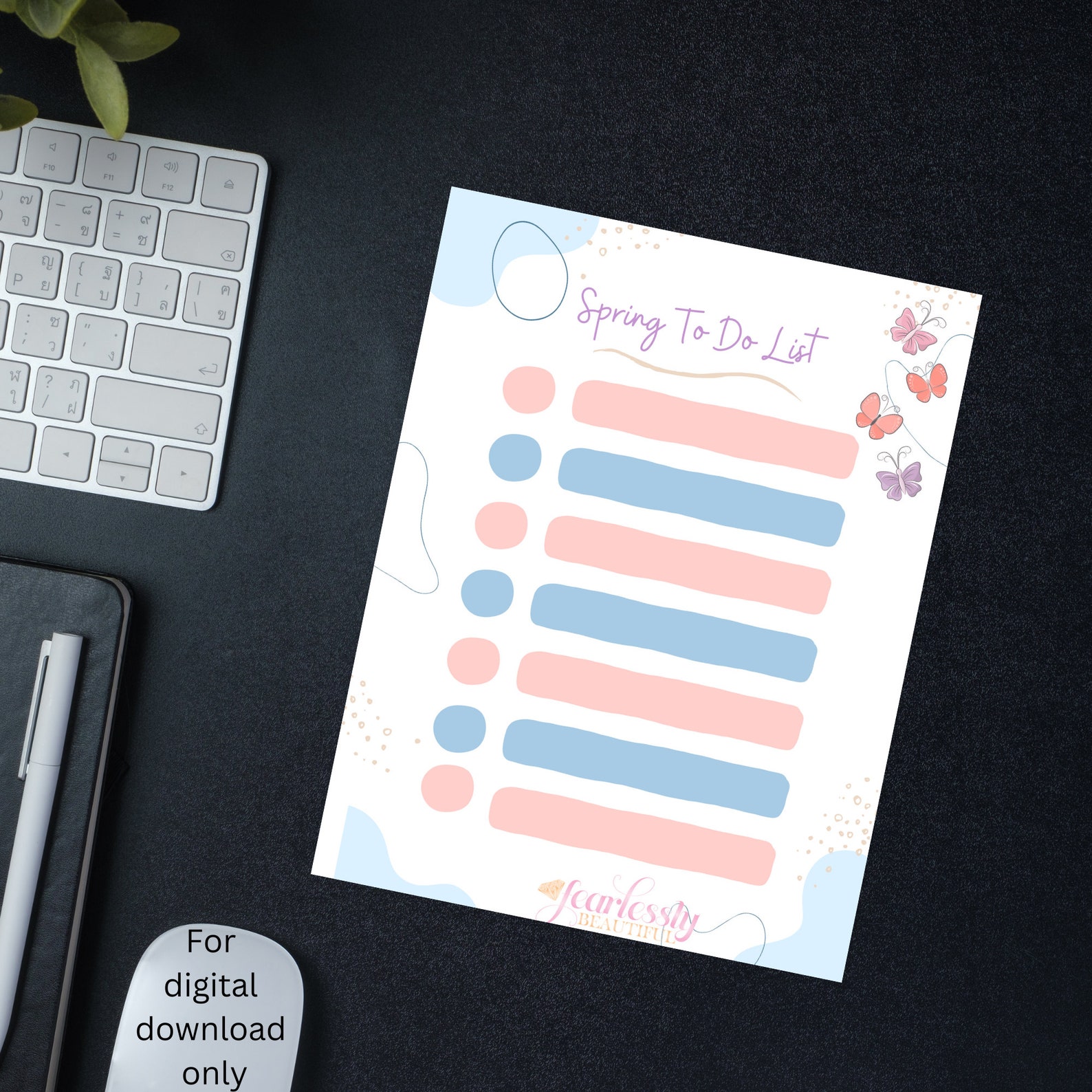 Printable Spring To-do List Pastel Spring To-do List Digital Spring To ...