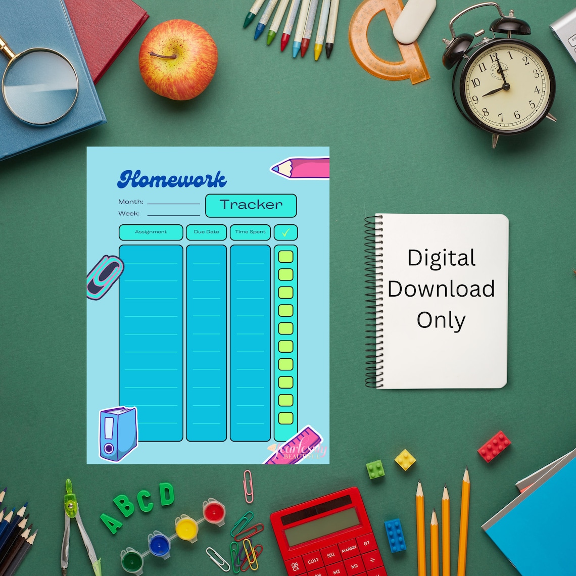 Printable Kids Homework Tracker| Printable Kids Homework Tracker| Kids ...