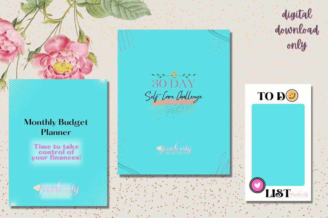 A Digital Blue Life Bundle | Digital Planner, Self-care Journal, & To ...