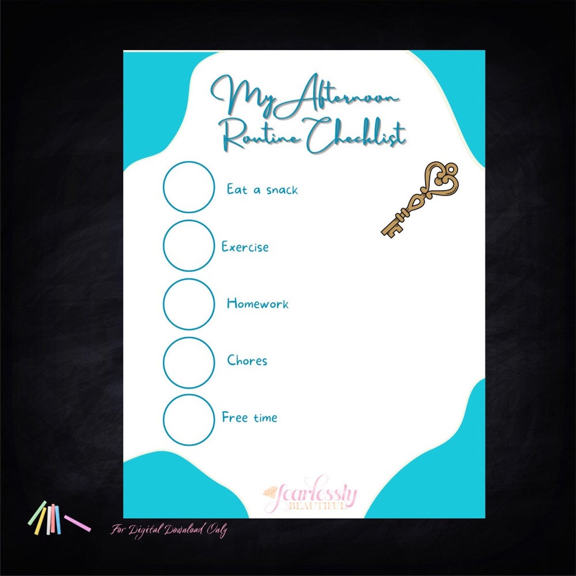 Printable Daily Teen Routine Checklist Printable Daily Stickers Digital ...