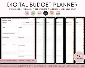 Digital Budget Planner Finance Tracker Finance Planner - Etsy