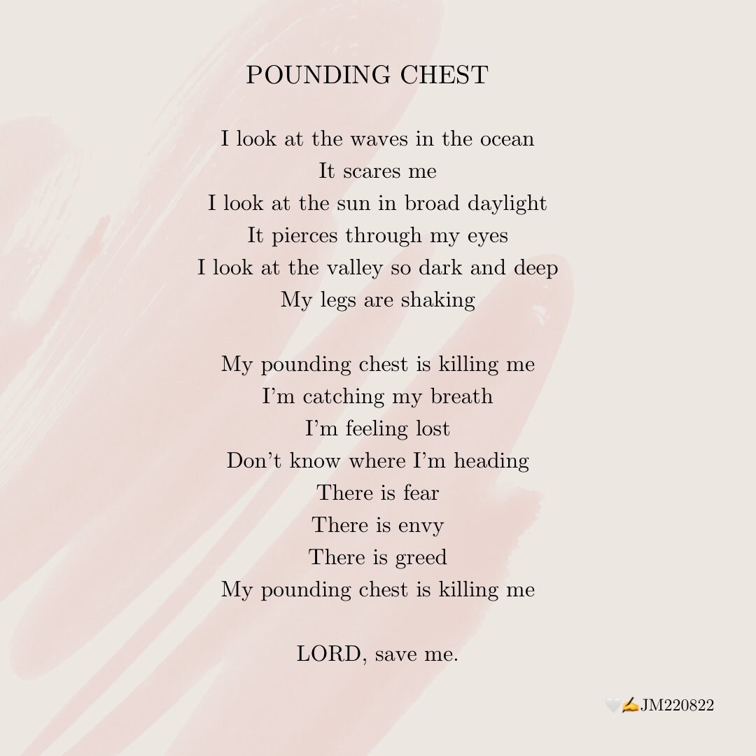 Christian Poem pounding Chest - Etsy