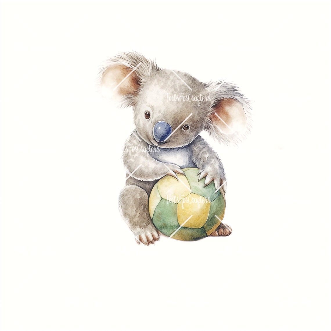 Koala Bear and Ball Clipart 20 High Quality Jpgs Digital - Etsy
