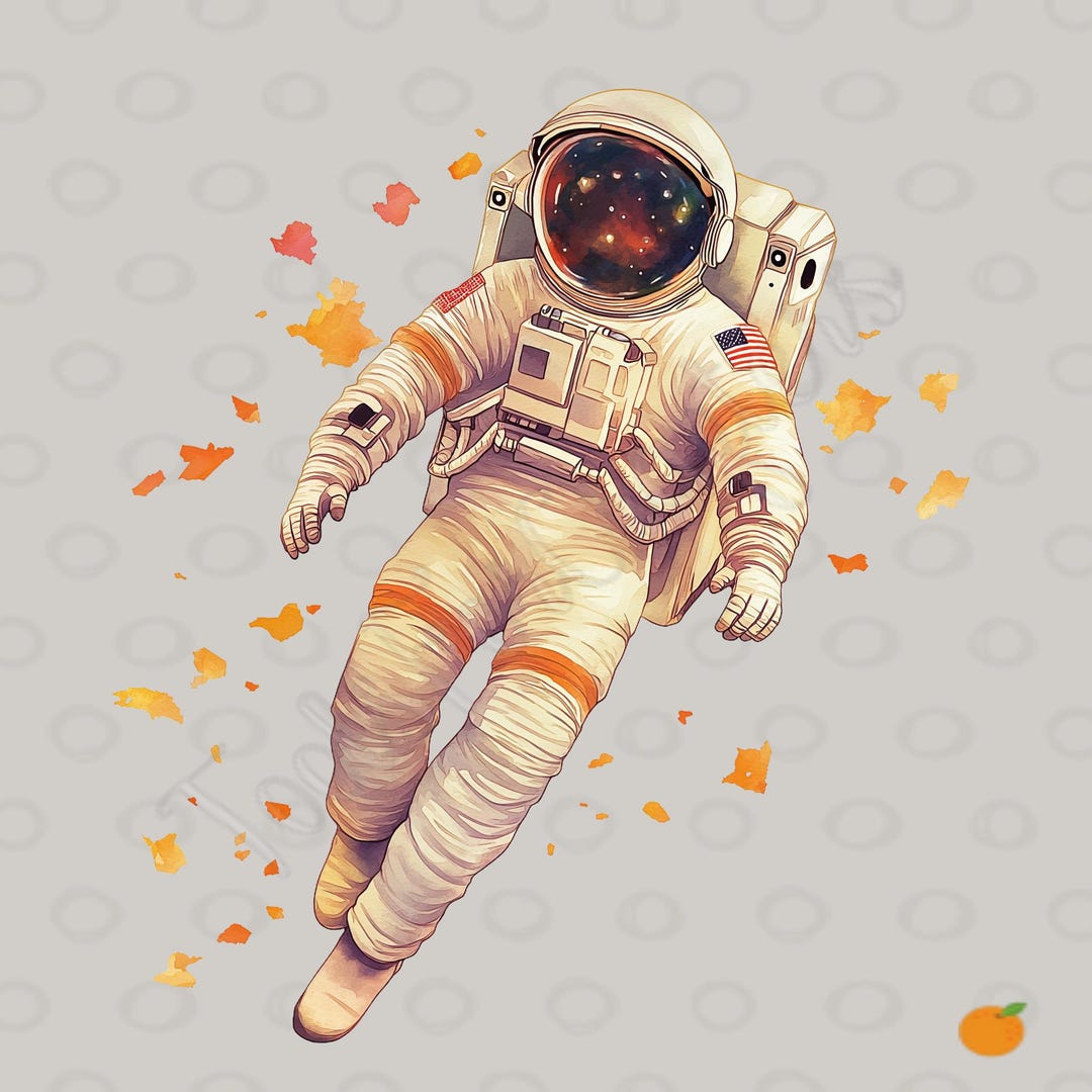 Fall Astronaut, Card Clipart, Commercial Use Art, Stickers Clipart ...