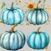 Teal Pumpkin Card Clipart, Commercial Use Art, Stickers Clipart ...