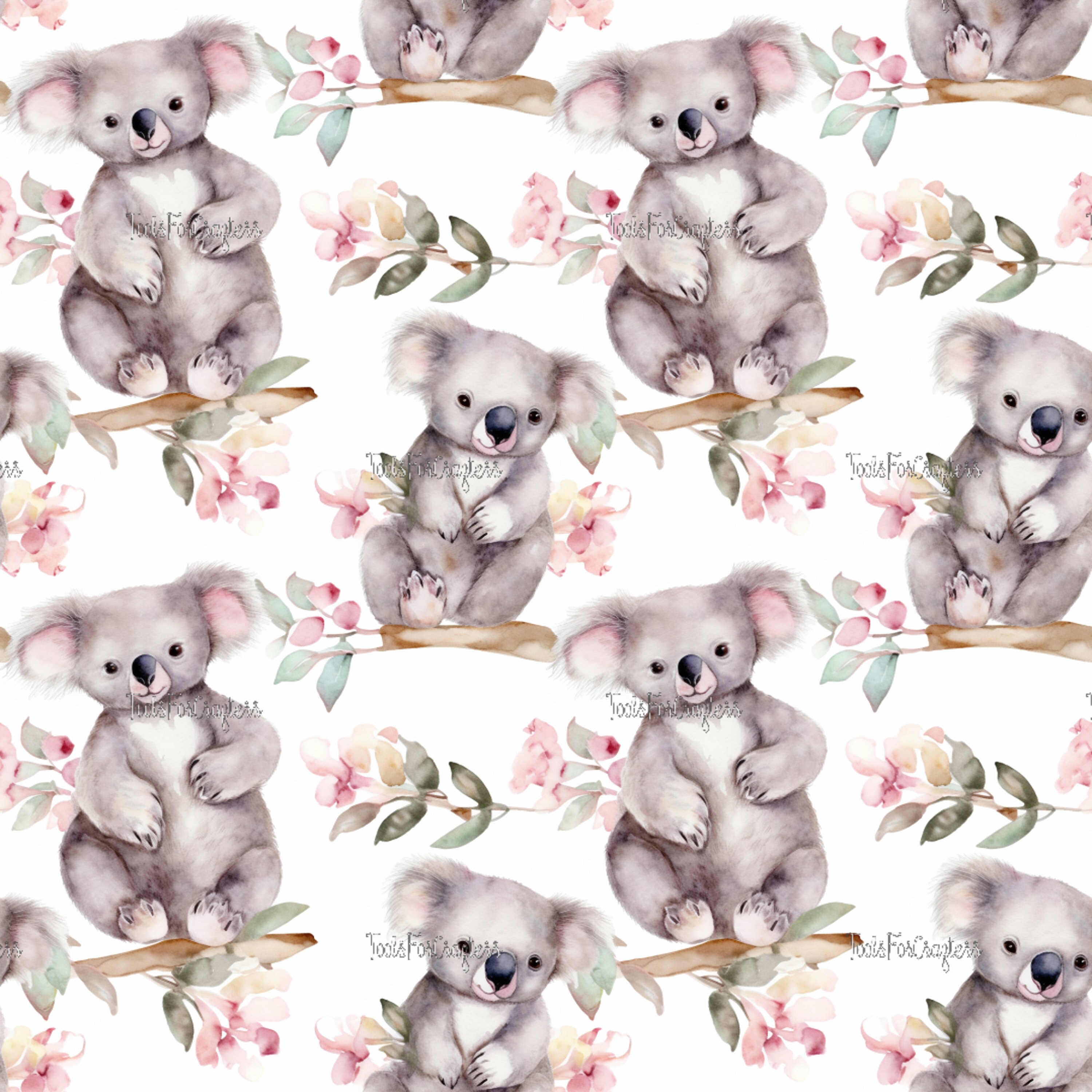 Koala Digital Papers | 16 Koala Bear Digital Papers Volume 1 | Cute ...