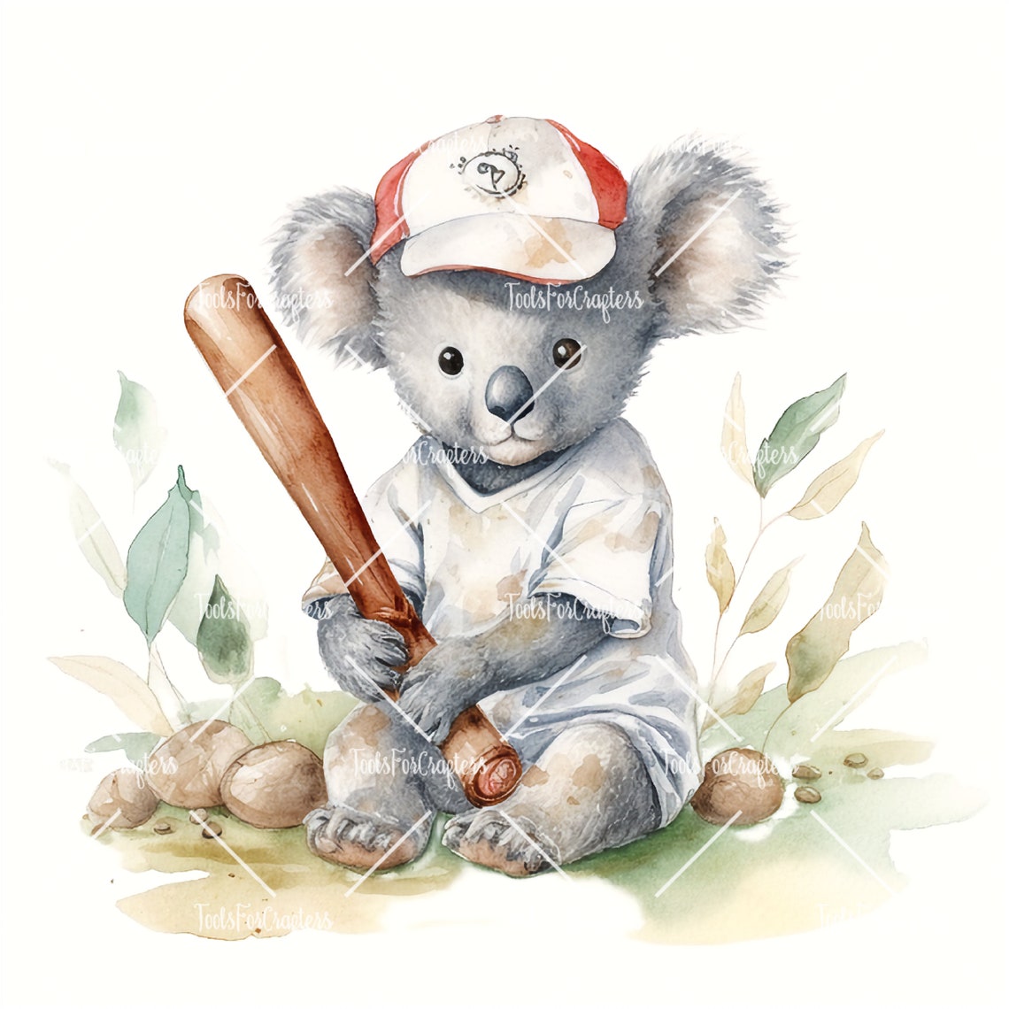 Koala Bear and Ball Clipart 20 High Quality Jpgs Digital - Etsy