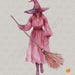 Pink Witch, Mystical Art Pngs, Halloween Design, Digital Art Supply ...