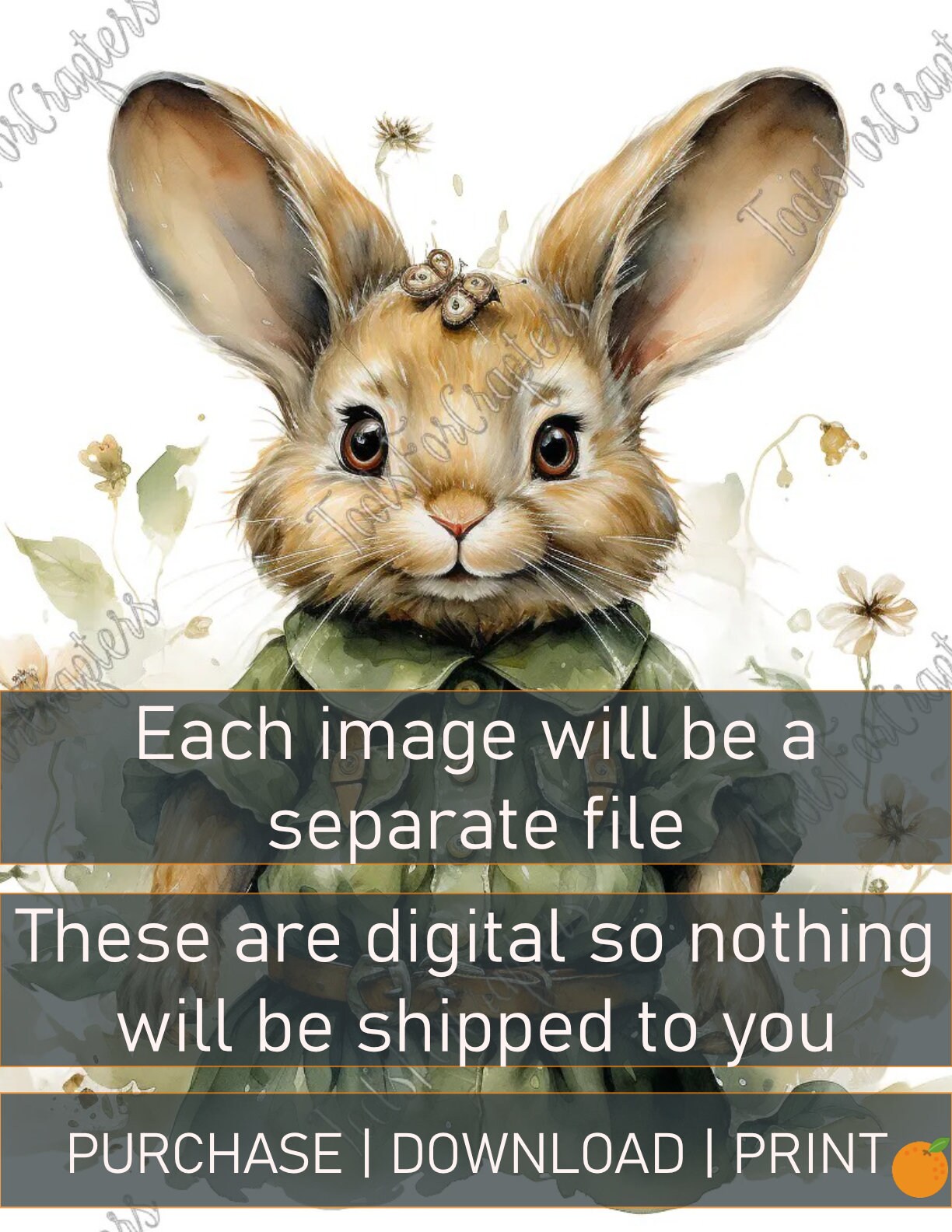 Rabbit Clipart in Green 20 High Quality Jpgs Digital Download Art ...