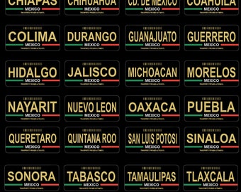 Custom Mexico Plate - Etsy