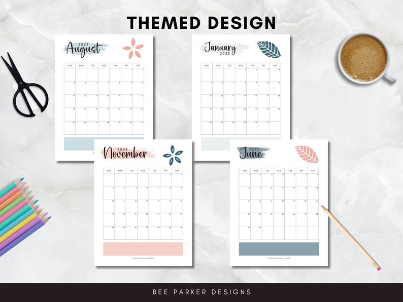 Printable Calendar July 2024-june 2025 Sunday and Monday Start ...