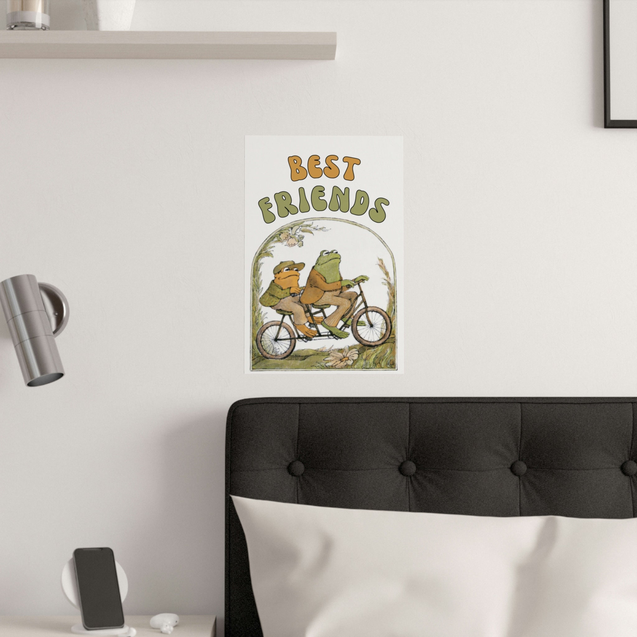 Frog and Toad Poster Boho Hippie Poster Best Friends Poster - Etsy