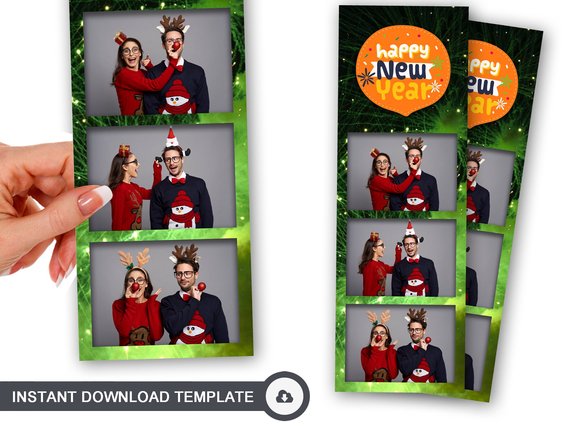 5 TEMPLATE BUNDLES New Years Photo Booth Templates - Etsy