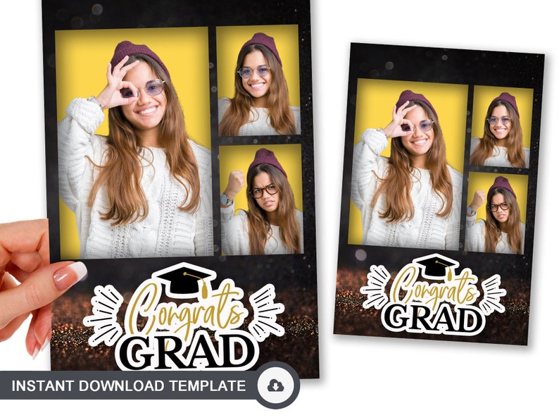 5 TEMPLATE BUNDLES Graduation Photo Booth Templates - Etsy