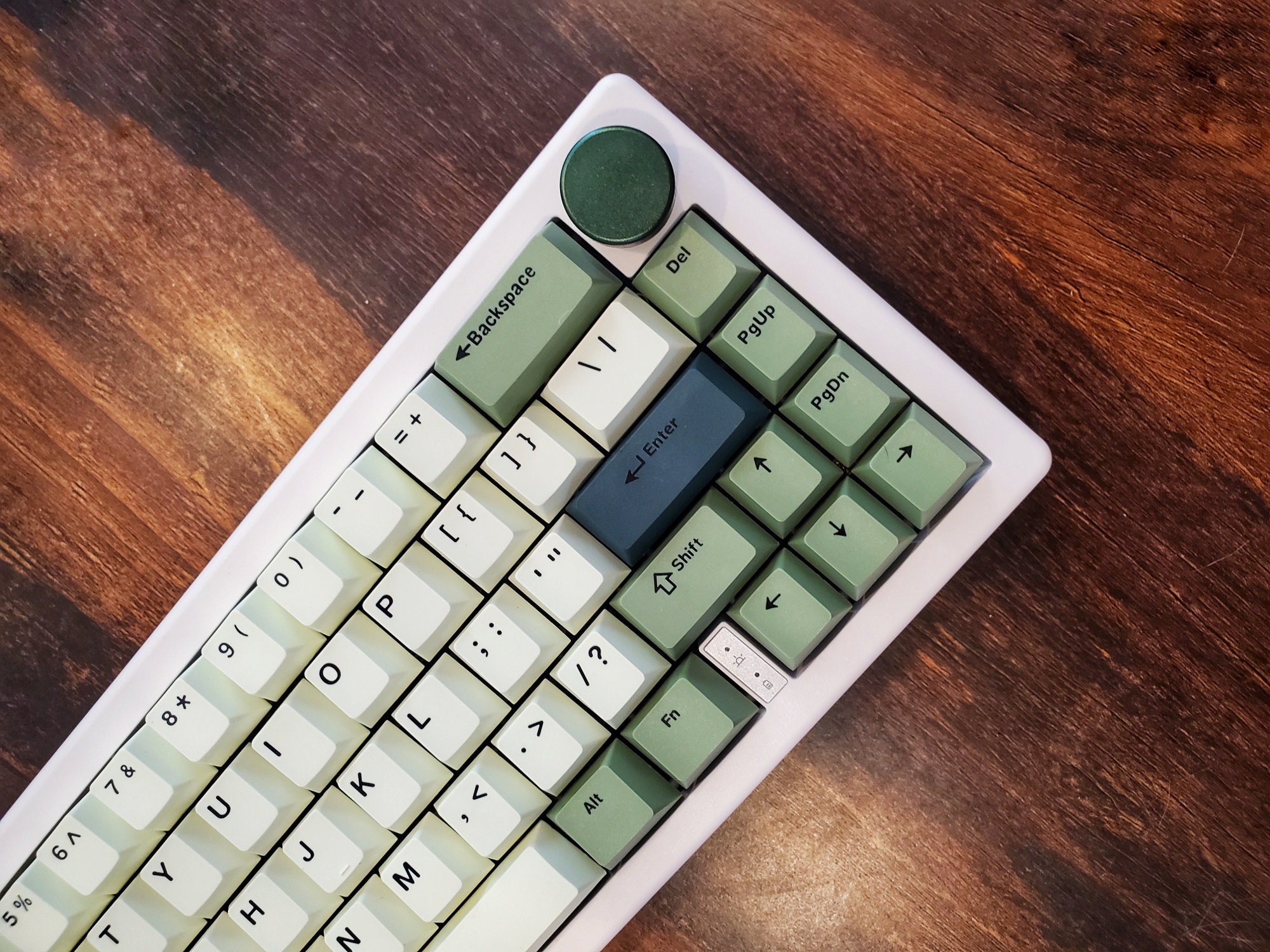 GMK67 65% Keyboard With Banana Split Switches - Custom Mods - Green ...