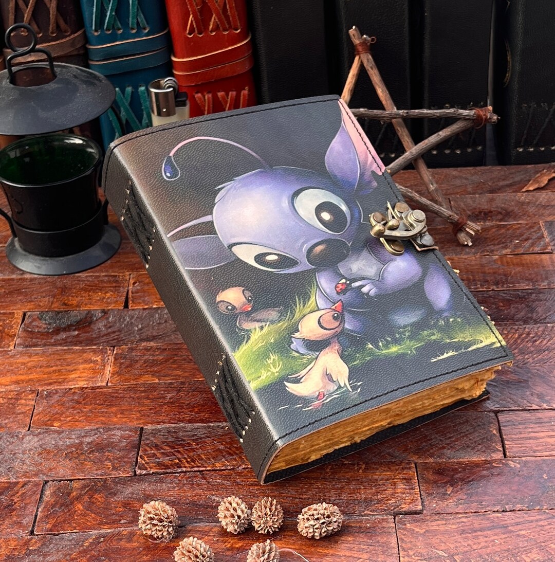 Stich Printed Blank Notebook Leather Journal Best Christmas Gifts for ...