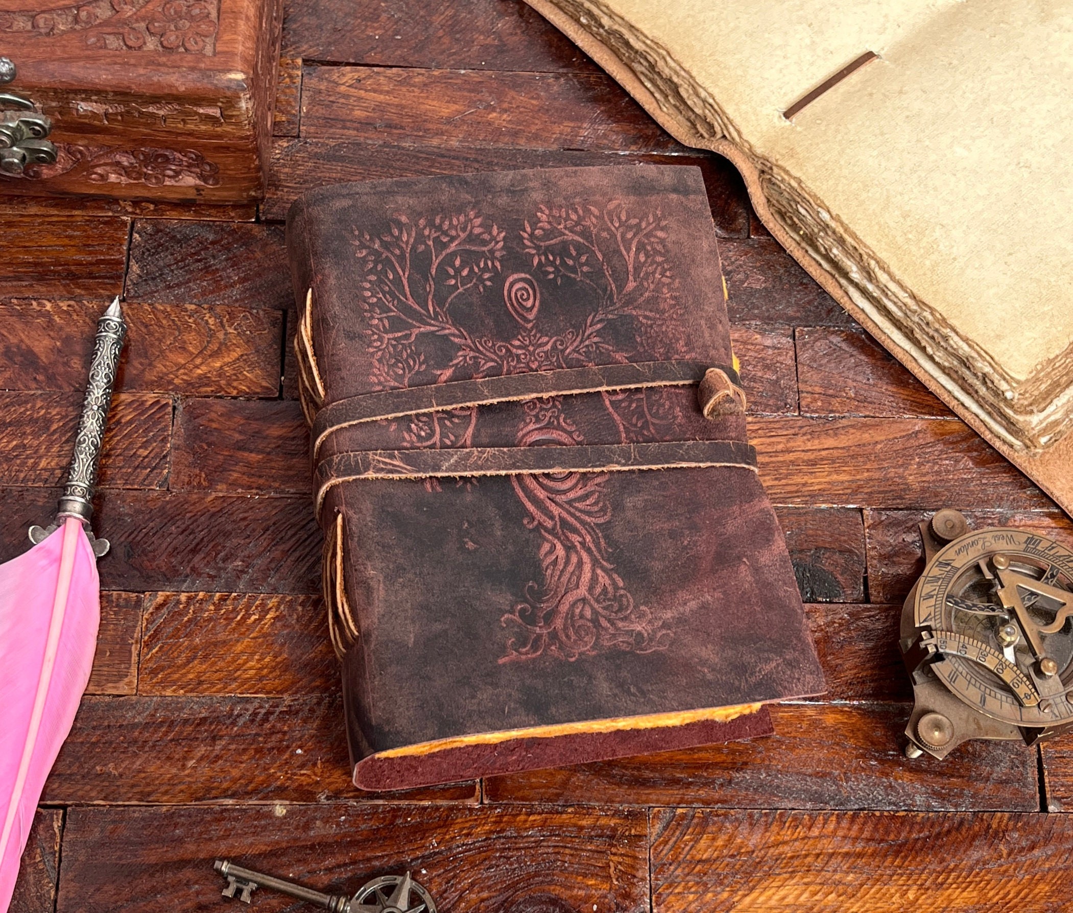 Mother of Earth Goddess Leather Journal Wicca Pagan Journal, Good ...