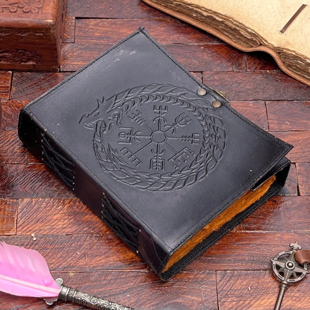 Dragon Journal Wheel of Fortune - Hand Embossed Leather Journal | DND ...