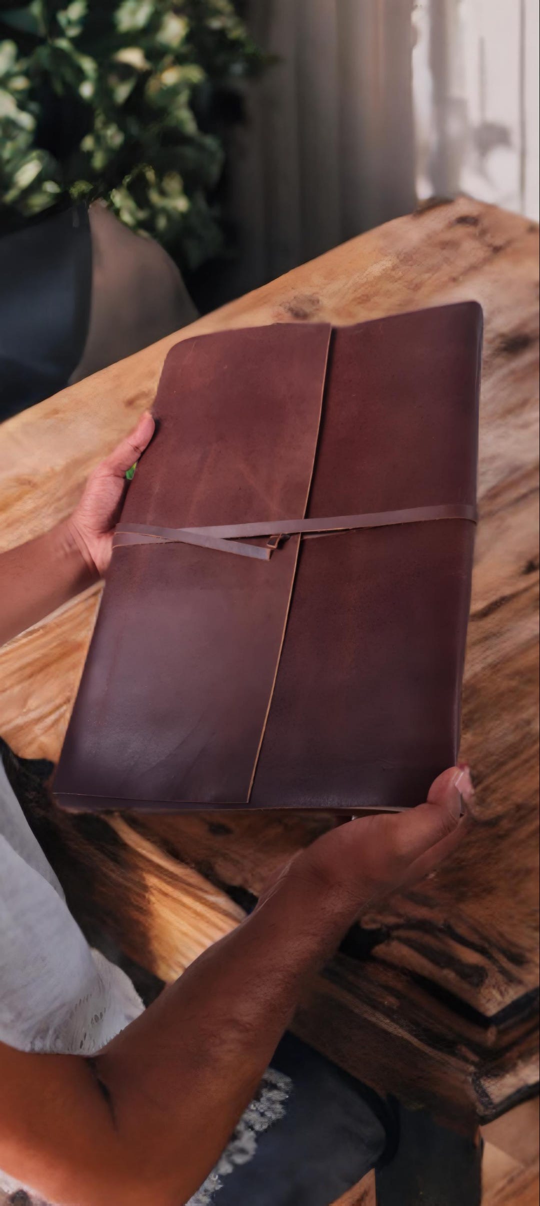 Extra Large A3 Leather Journal: 300-page Coptic Binding Guest Book - Etsy