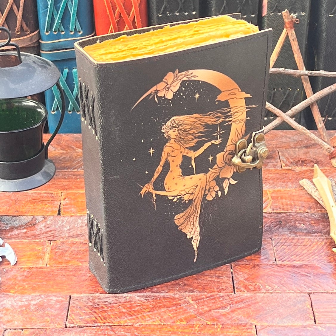 Blank Spell Book of Shadows the Mermaid and Moon Notebook and Sketchbook for Artist and Writers ...