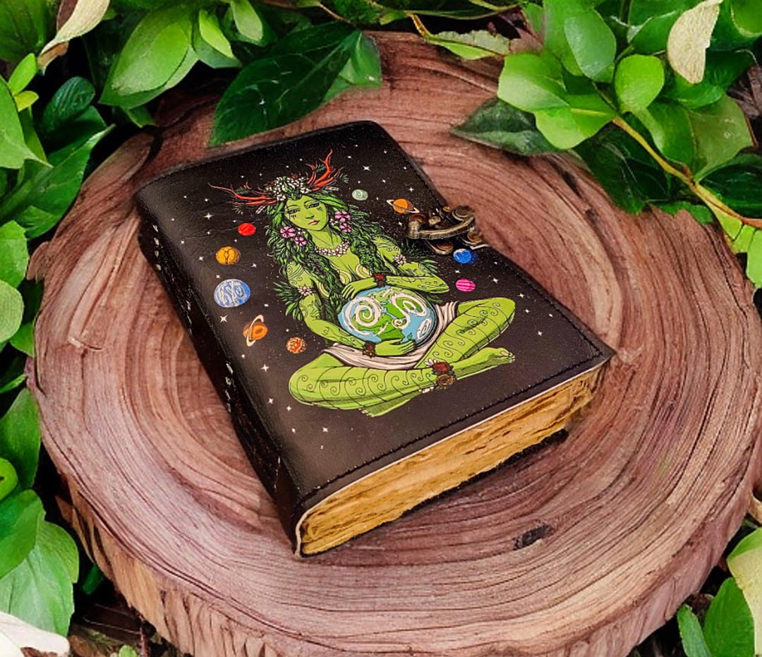 Mother of Earth Vintage Leather Journal for Men Women 200 Pages of ...