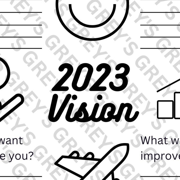 Vision Board Coloring - Etsy Australia