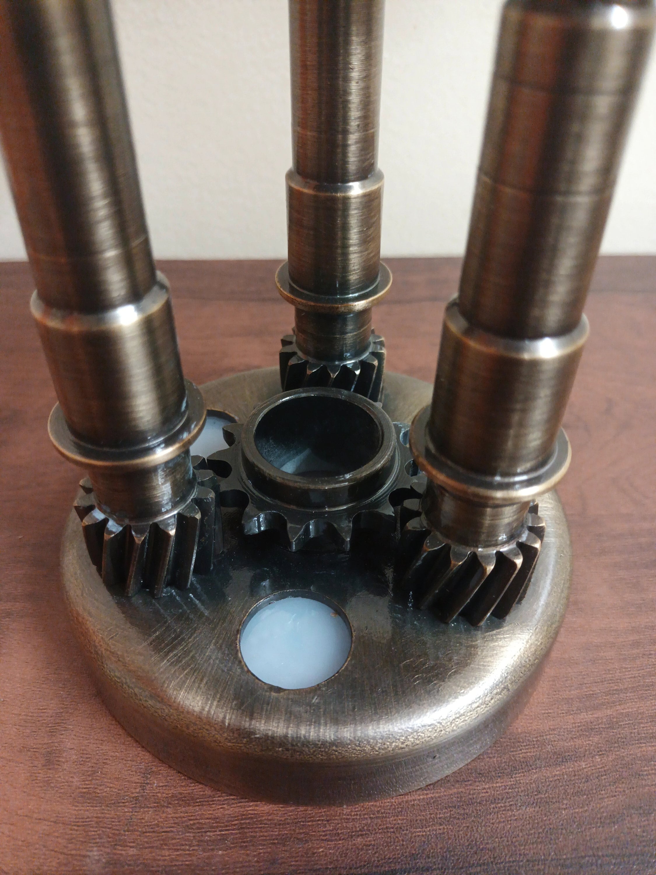 Steampunk , Rustic & Upcycled Art Piece Made From Scrapped Engine ...