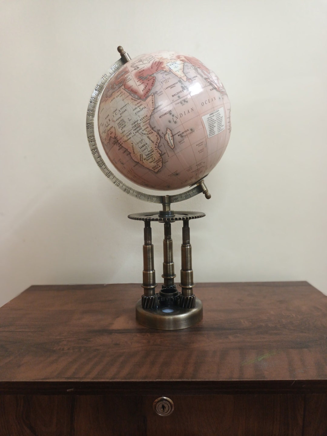 Steampunk , Rustic & Upcycled Art Piece Made From Scrapped Engine ...