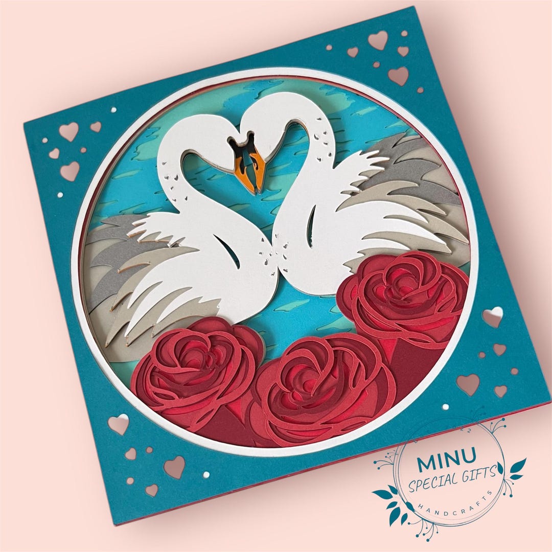 Wedding Card for Bride and Groom 3D Greeting Anniversary Romantic Card ...