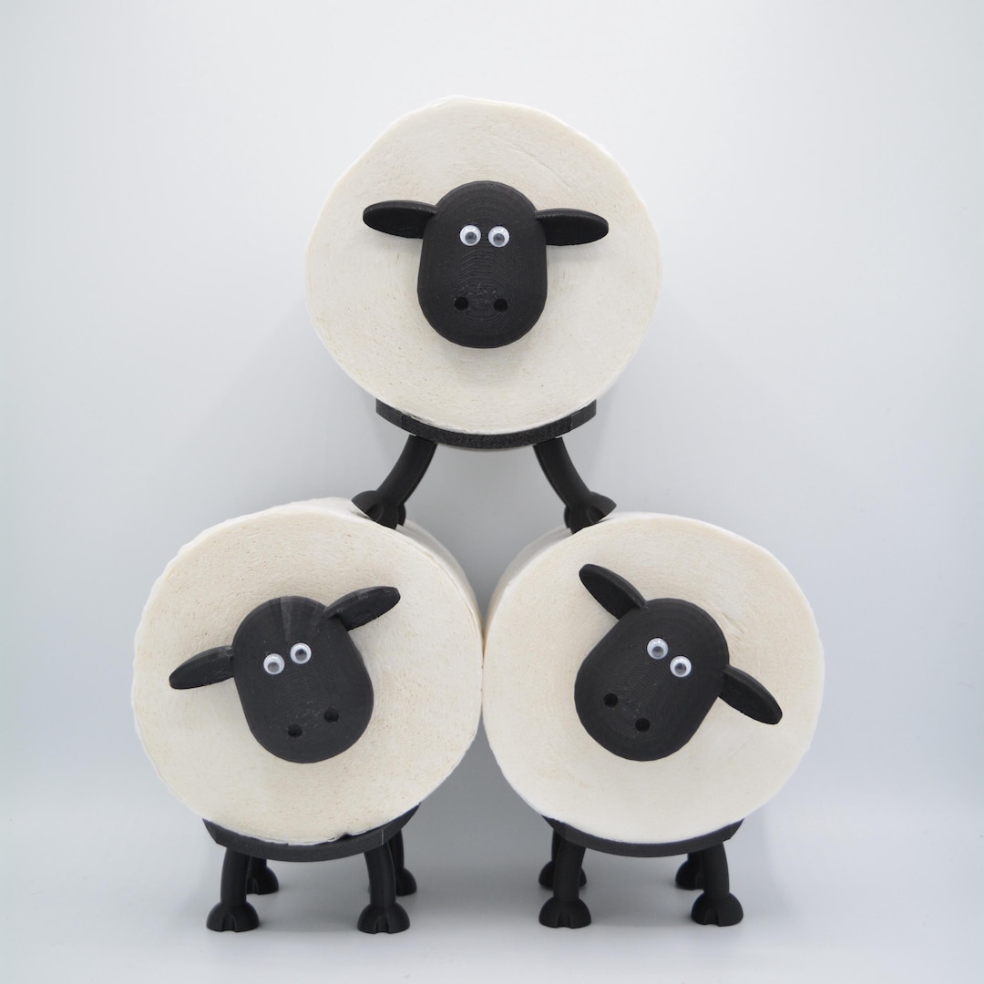 Toilet Paper Holder Shawn the Sheep, Funny Toilet Paper Storage, Spare ...
