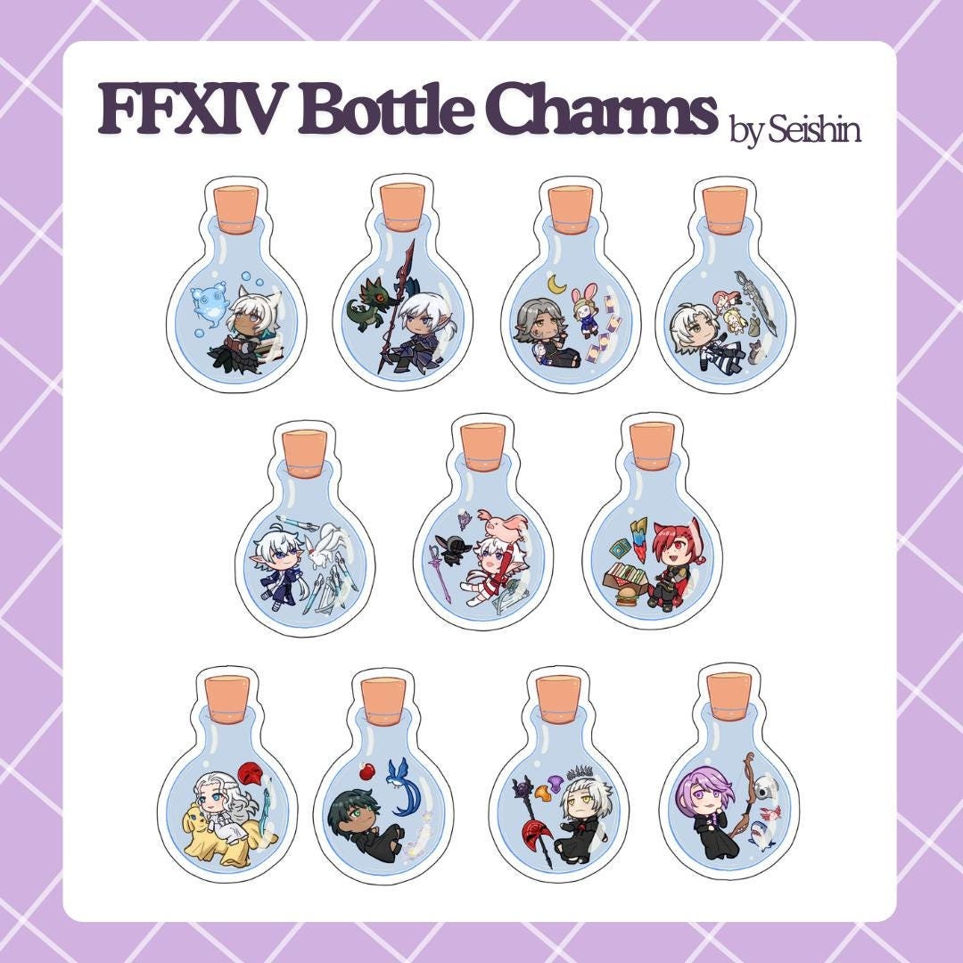 Final Fantasy XIV Bottle Acrylic Charms - Etsy