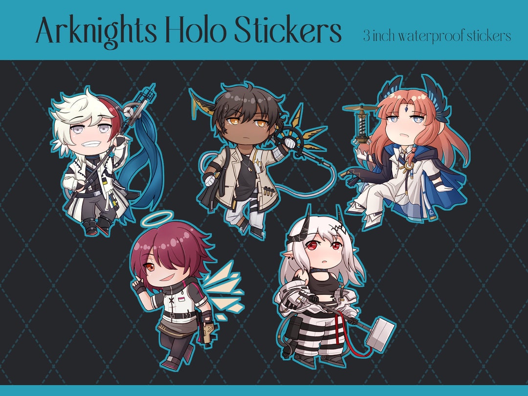 Arknights Holographic Shatter Stickers | Elysium, Thorns, Passenger ...