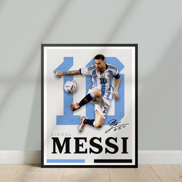 Poster Lionel Messi - Etsy