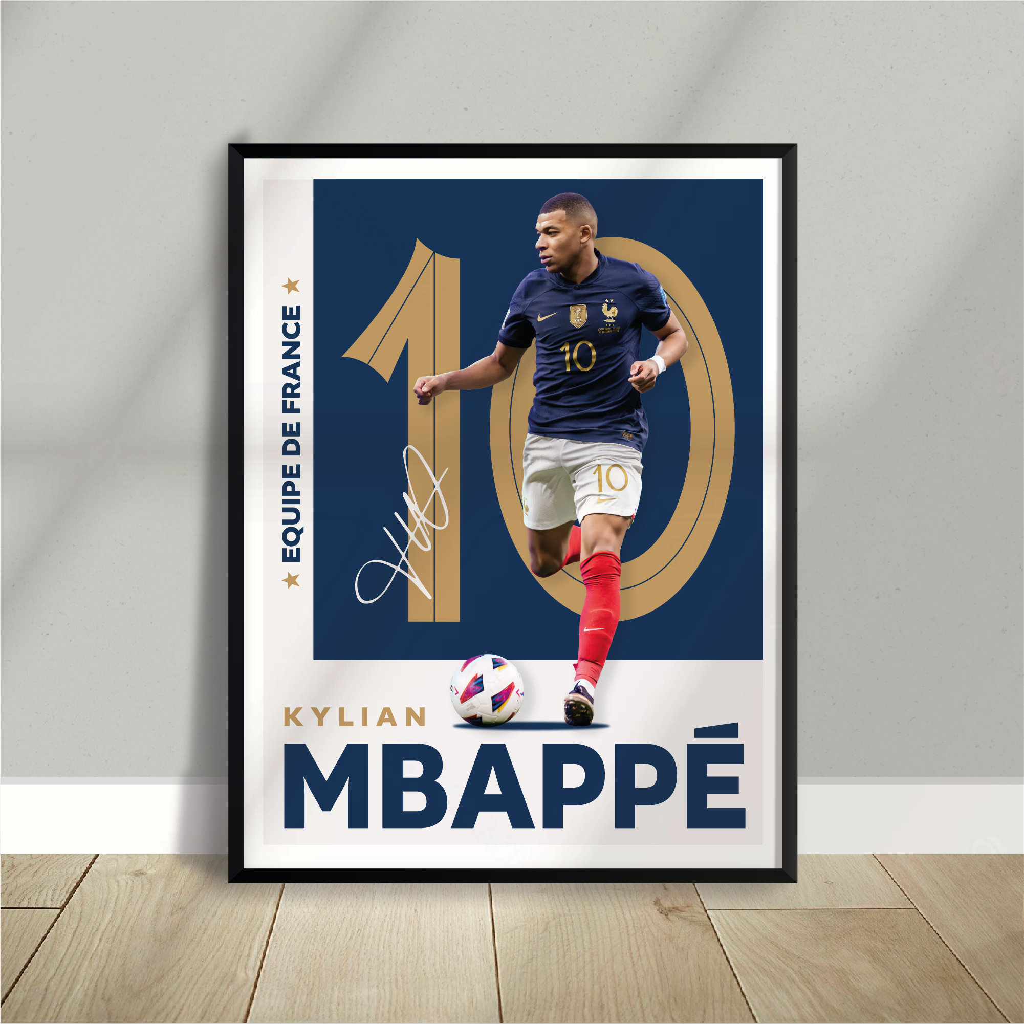 Póster Kylian Mbappé Fútbolista, Mbappe Fan, Mbappé PSG, Póster de ...